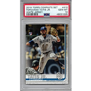 2019 Topps Complete Set Variation Baseball #410 Fernando Tatis Jr. Rookie Card Graded PSA 10 Gem Mint