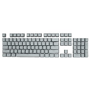 Heave 104Pcs Keycaps Set,PBT Keycaps Double Shot Backlight Keycaps for MX Mechanical Gaming Keyboard Replacement Key Cap(Only Including Keycaps) Grey