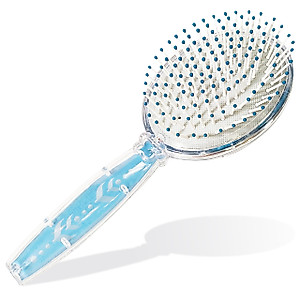 Frozen 2 Girls Snowflake Confetti Hair Brush, Silver - Ages 3+
