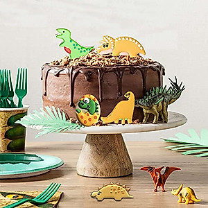 Dinosaur Cookie Cutters Set of 12, Steel Metal Dinosaur Theme Shapes Baking Mold for Kids Birthday Party Supplies, Footprint, Dinosaur Eggs,Brontosaurus, Camarasaurus, Stegosaurus, Thiceratops