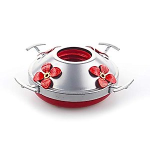 Muse Garden Hummingbird Feeder Replacement Metal Base, Bottle Diameter 1.7 in, Fits Hummingbird Feeders of Muse Garden Only