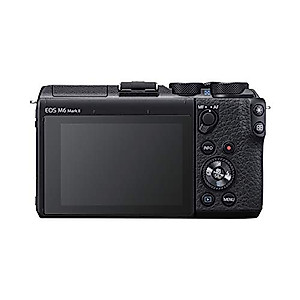 Canon Mirrorless Camera [EOS M6 Mark II] (Body) for Vlogging|CMOS (APS-C) Sensor| Dual Pixel CMOS Auto Focus| Wi-Fi |Bluetooth and 4K Video, Black