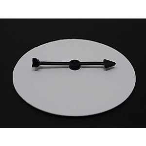 Set of 12 Board Game Arrow Spinners with 12 Blank Uncoated Ready-to-Decorate Round Spinner Boards