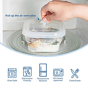 Durbl Collapsible Silicone Food Storage Containers with Silicone Airtight Lids-3 Pack (Violet), Reusable Stacking Lunch Boxes, Kitchen Stacking Container Set for Microwave Freezer Dishwasher Safe…