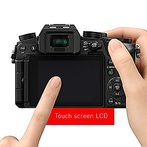 Panasonic Lumix G7 4K Digital Mirrorless Camera Bundle with Lumix G Vario 14-42mm and 45-150mm Lenses, 16MP, 3-Inch Touch LCD, DMC-G7WK (USA Black)