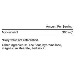 Momentous Inositol Supplement - Myo-Inositol for Mood Balance, Cognitive Function & Rest Quality Support - Vegan, GMO-Free, Gluten-Free, 60 Servings