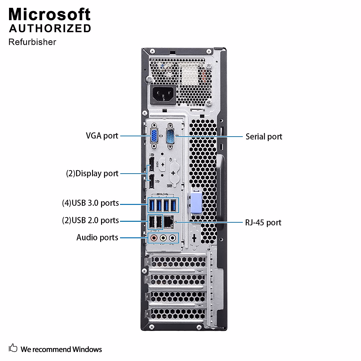 Lenovo ThinkCentre M93P Small Form Business High Performance Desktop Computer PC - Intel Core I5-4570 3.2Ghz - 8GB RAM - 500 GB HDD - DVD-RW - Windows 10 Professional (Renewed)