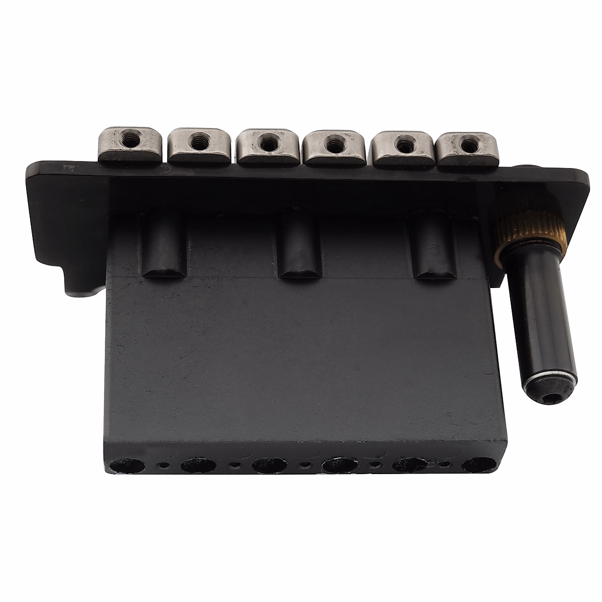 Wilkinson WVS50IIK 52.5mm String Spacing 2-Point Steel Saddles Tremolo Bridge with Full Steel Block for USA/Mexico/Japan/Korea Strat Electric Guitar, Black