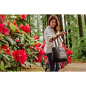 ONIVA - a Picnic Time brand - Uptown Cooler Tote Bag - Insulated Lunch Bag - Stylish Beach Bag Soft Cooler, (Black)