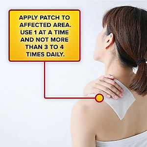 Aspercreme Max Strength Lidocaine Pain Relief Patch (5 Count) for Back Pain, Odor Free Pain Patches