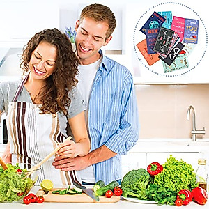 120 Pieces Romantic Lunch Box Notes Love Notes for Him Her Mini Valentines Day Cards for Husband Wife 2 x 3.5 Inch Inspirational Design Lunchbox Notes for Adults Beloved Ones, 30 Styles