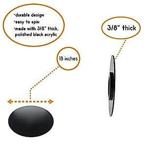 Deluxe Black Acrylic Lazy Susan