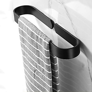 Towel Ring,Coat Hook,Towel Hooks,Rounded Row Towel Rack Rack Towel Hanging Ring Hand Towel Rack Rounded Black