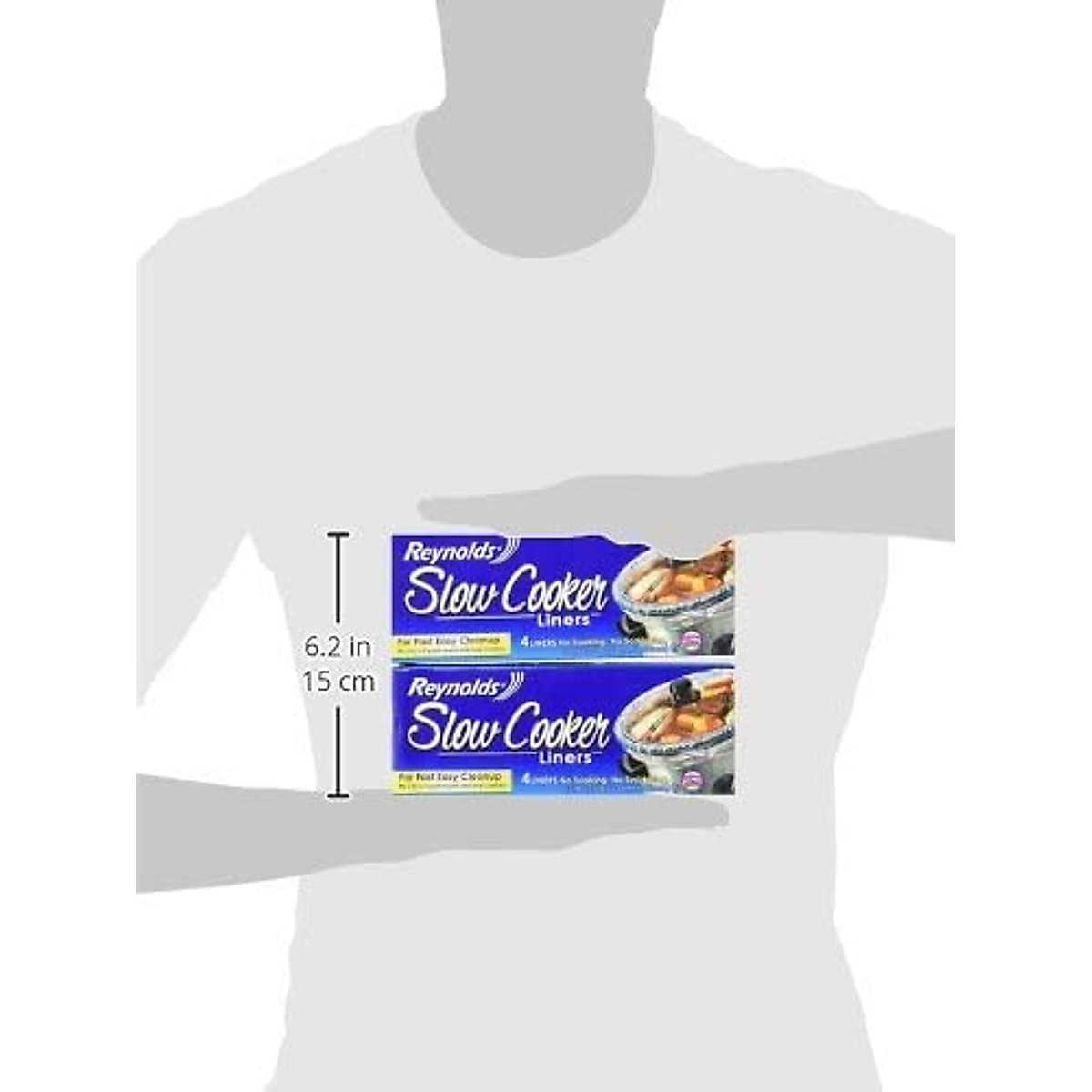 Reynolds Kitchens Slow Cooker Liners, Regular (4 Count, Pack of 8)