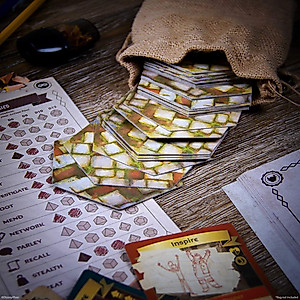 Quests of Yore: Barley's Edition | Role Playing Board Game Featured in Disney Pixar Onward Film | Officially Licensed Pixar Game | Featuring RPG Elements with Quest Master & D4, D6, D8, and D12 Dice