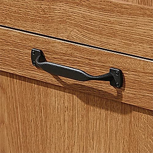 Sauder Storage Cabinet, Highland Oak Finish