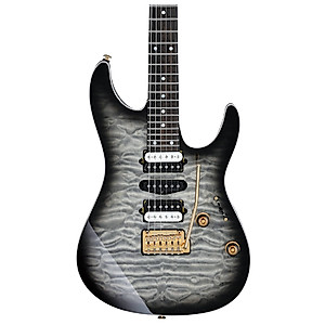 Ibanez Premium AZ47P1QM Electric Guitar - Black Ice Burst