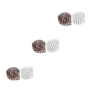 Happyyami 6 Pcs Mini Fence Mini Pots Mini Decor Sand Table Toys Mini Fairy Garden Fences DIY Wood Picket Fence Mini Wood Fencing Sand Table Fence Model Small Fence Mini Garden Decoration