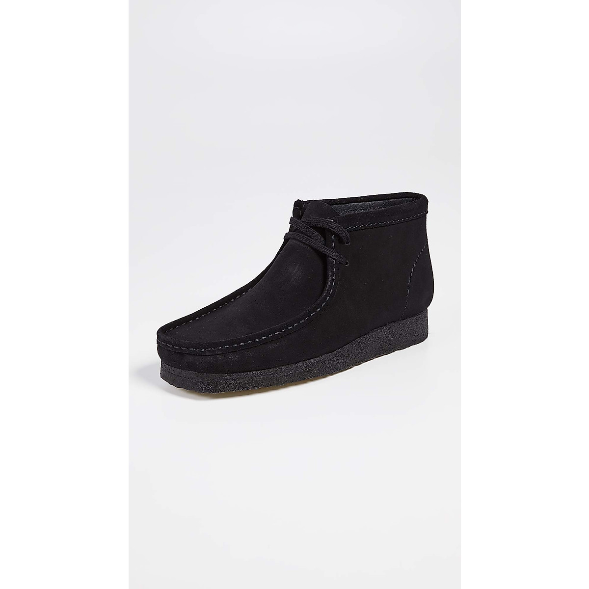 Clarks Men's Wallabee Boot Chukka, Black Suede, 070 M US