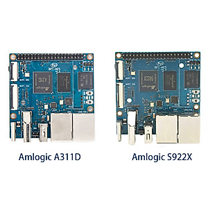 Banana Pi BPI-M2S SoC Amlogic A311D and S922X Hexa-core 4GB LPDDR4 RAM 16GB eMMC Video HDMI 2.1 4Kp60 OS Ubuntu Debian Android (Amlogic A311D, No Mental Case)