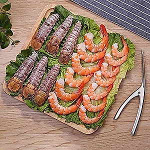 SFASTER Shrimp Deveiner Tool, Stainless Steel Peel Shrimp Kitchen Tools, Shrimp/Mantis Shrimp Peeling Tool Seafood Peeler Tools