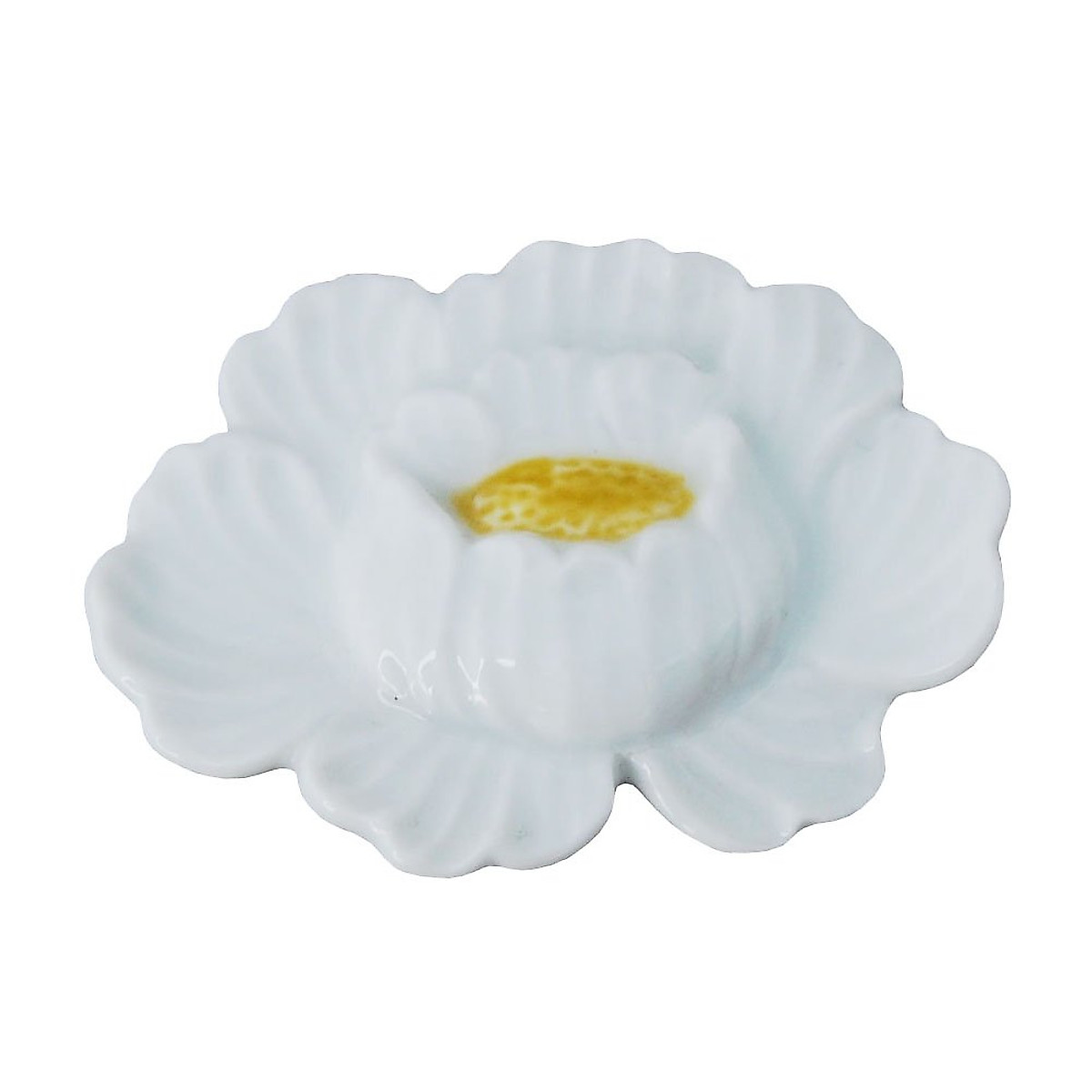 Arita Ware Misobu Kitagawa Peony Chopsticks Rest White