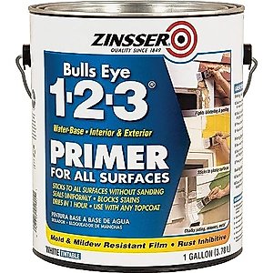 Zinsser 2001 Primer Sealer & Stain Killer Bulls Eye, 1-2-3 Quart (Pack Of 4)