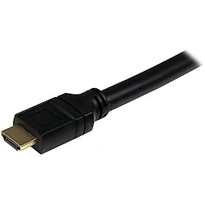 StarTech.com 50ft Plenum Rated HDMI Cable, 4K High Speed Long HDMI Cord w/ Ethernet, 4K30 UHD, 10.2 Gbps, HDCP 1.4, In Wall Plenum HDMI 1.4 Display Cable, HDMI to HDMI Computer to TV Cable (HDPMM50)