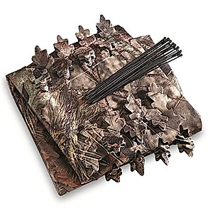 Ameristep 3D Leafy Concealment Weatherproof Finish Die-Cut Deer Turkey Hunting Camo Blind Fabric, Mobuc
