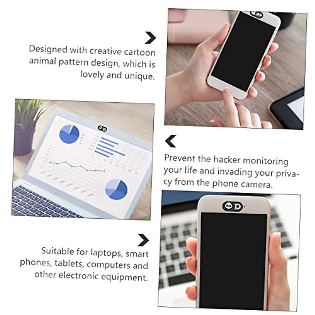 NUSITOU 21 pcs Camera Cover Phone Cover Webcam Blocker for laptopa Cell Phone Camera Webcam Shutter Cover Laptop Protector Phone Webcam Cover Privacy Cover Slide Rail Tablet Slider abs