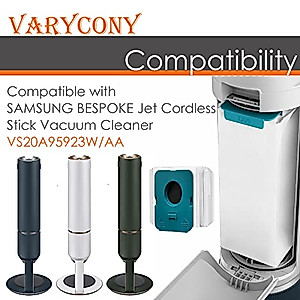 VCA-ADB95 Bespoke Jet Clean Station Dust Bag Compatible with Samsung VCA-ADB95 Bespoke Jet Clean Station Vacuum Accessories Parts, VS20A95923W/AA 6 Pack