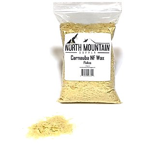 North Mountain Supply Carnauba NF Wax Flakes - Great for Personal Care Products - 1lb Bag