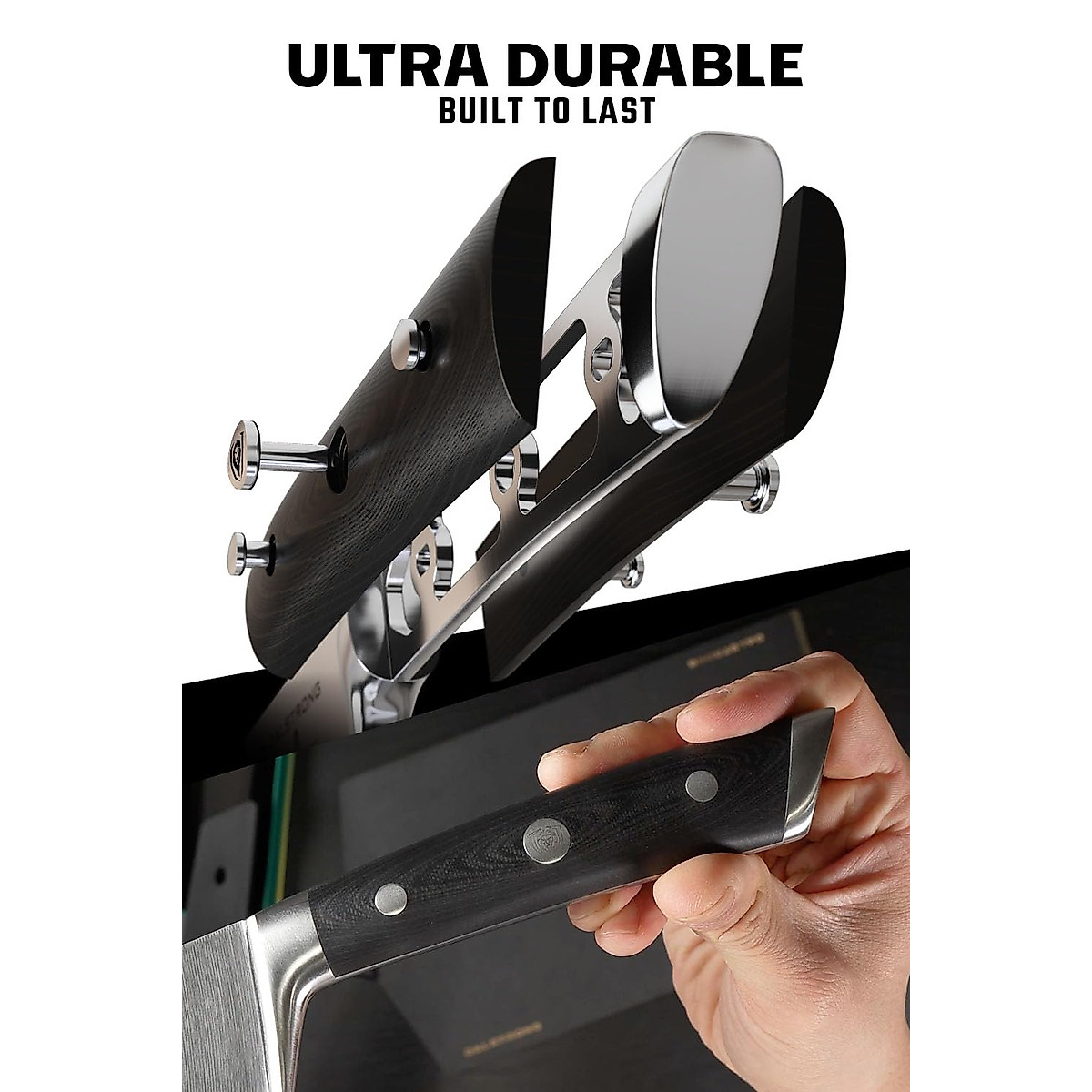 Dalstrong Kiritsuke Chef Knife - 8.5 inch - Gladiator Series Elite - Forged German High Carbon German Steel - Full Tang Kitchen Knife - Black G10 Handle - w/Sheath - Chef's Knife - NSF Certified