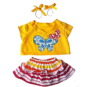 Butterfly Costume Outfit Teddy Bear Clothes Fits Most 14" - 18" Build-a-bear and Make Your Own Stuffed Animals