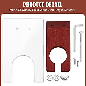 Shearing Guide for Carpet Trimmer to Keep Your Rug Surface Uniform Solid Wood Acrylic Shearing Guide for Rug Tufting Suitable for Carpet Trimmer Only, Excluding Carpet Trimmer (Brown)