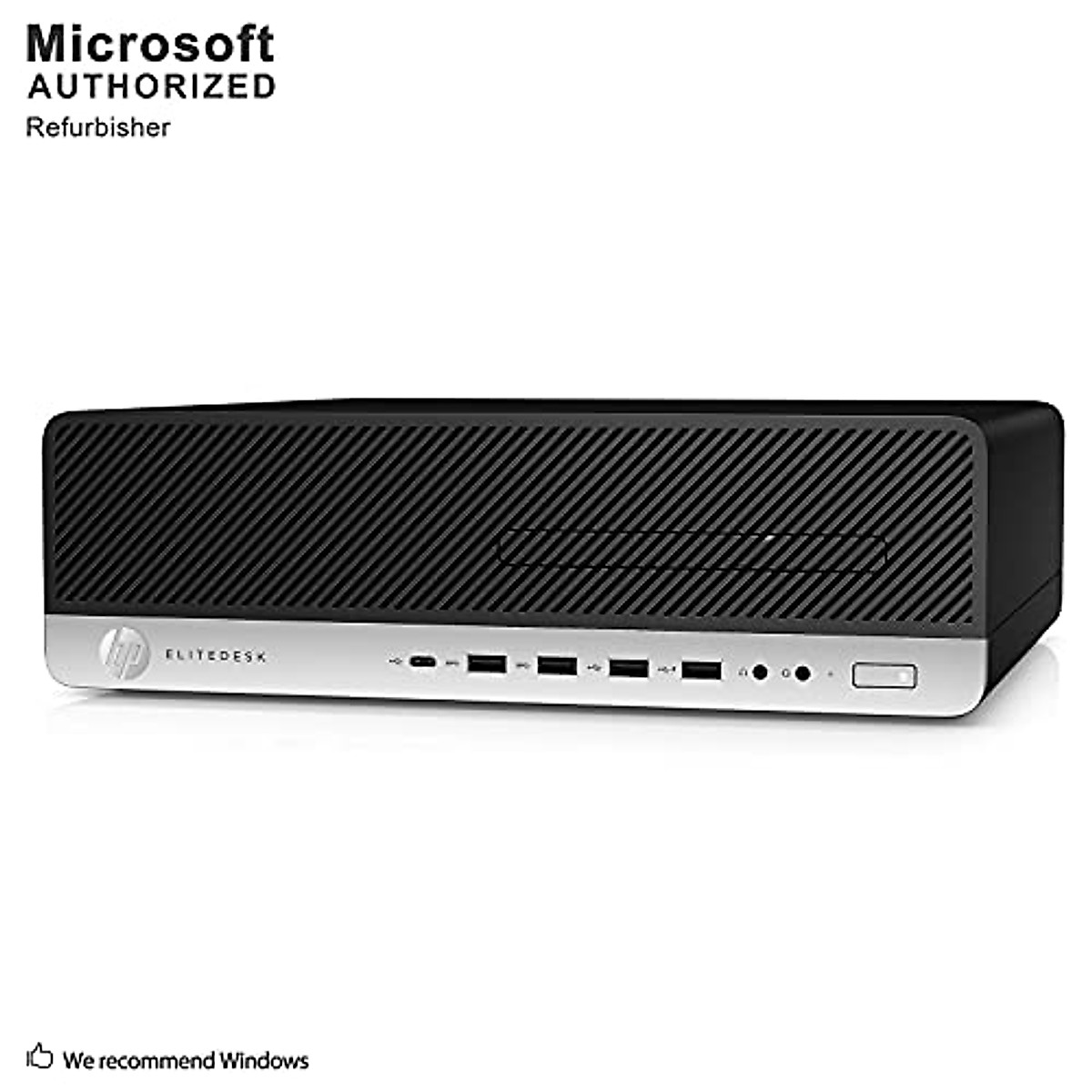 HP EliteDesk 800 G3 Small Form Factor PC, Intel Core Quad i7 6700 up to 4.0 GHz, 16GB DDR4, 1TB SSD, 4K Support, WiFi, BT 4.0, DVDRW, VGA, DP, Win 10 Pro 64-Multi-Language Support En/Sp/Fr(Renewed)