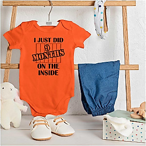 Brisco Brands Just Did 9 Months On The Inside Baby Romper Boys or Girls