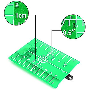 Reflective Target Canada Magnetic Laser Target Plate (Target Plate With Stand for Green Laser), 4inch x 3inch