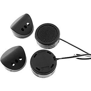 VOYZ Mini Car Tweeter Kit - 180W Power | 1.6" High Frequency Silk Dome | High Fidelity, Efficiency | 4Ω Impedance | Dual Mounting - Surface or Angle | Black - 1 Pair