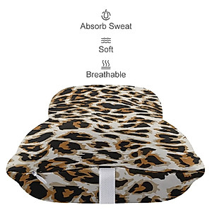 JZDACH Car Neck Pillow Memory Foam Head Rest Support Cushion Compatible with Cheetah Leopard Print for Travel Car Seat, Boys Gaming Office Chair,Travel Portable Pillow