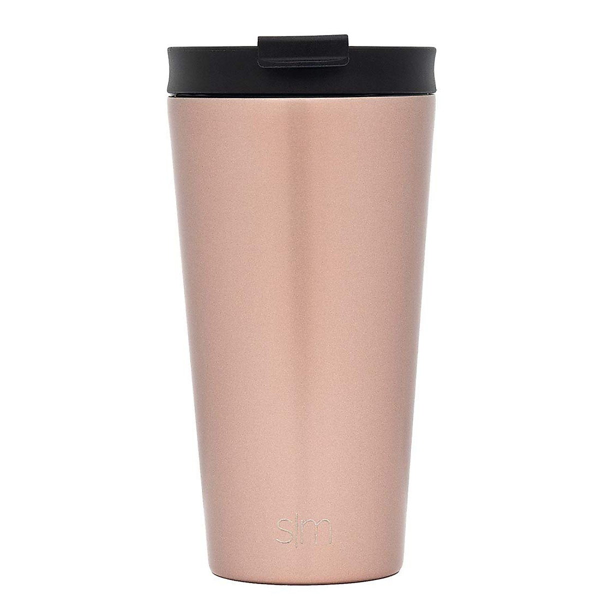 Simple Modern Insulated Tumbler with Lid and Straw | Iced Coffee Cup Reusable Stainless Steel Water Bottle Travel Mug | Gifts for Women Men Her Him | Classic Collection | 16oz | Rose Gold