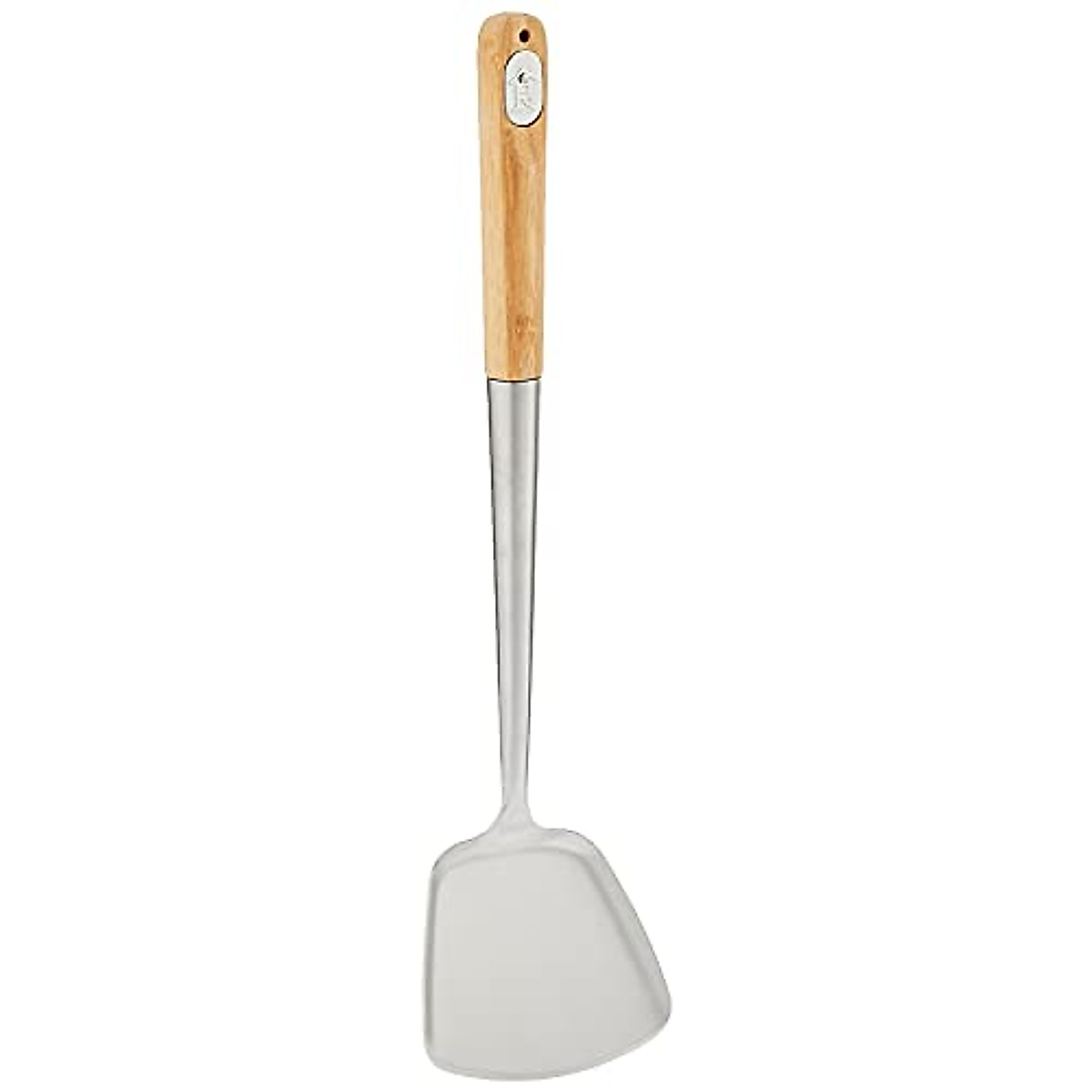 TableCraft Wok Spatula with Bamboo Handle, 14.5-Inch, Stainless Steel