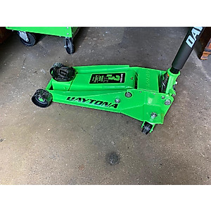 Daytona 3 Ton Professional Rapid Pump Floor Jack, Green (DaytonGHD3T)