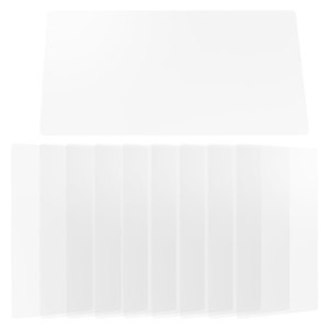 VILLCASE 10pcs Transparent 3D Pen Mat, 3D Pen Accessories Drawing Tool Frames Canvas Prints Children Painting Supplies 3D Pen Drawing Mat DIY Painting Template Copying Board