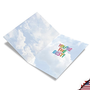 The Best Card Company - 1 Big Thank You Card from Group (8.5 x 11 Inch) - Gratitude Greeting from All of Us - Inflated Messages J5651ZBOG-US