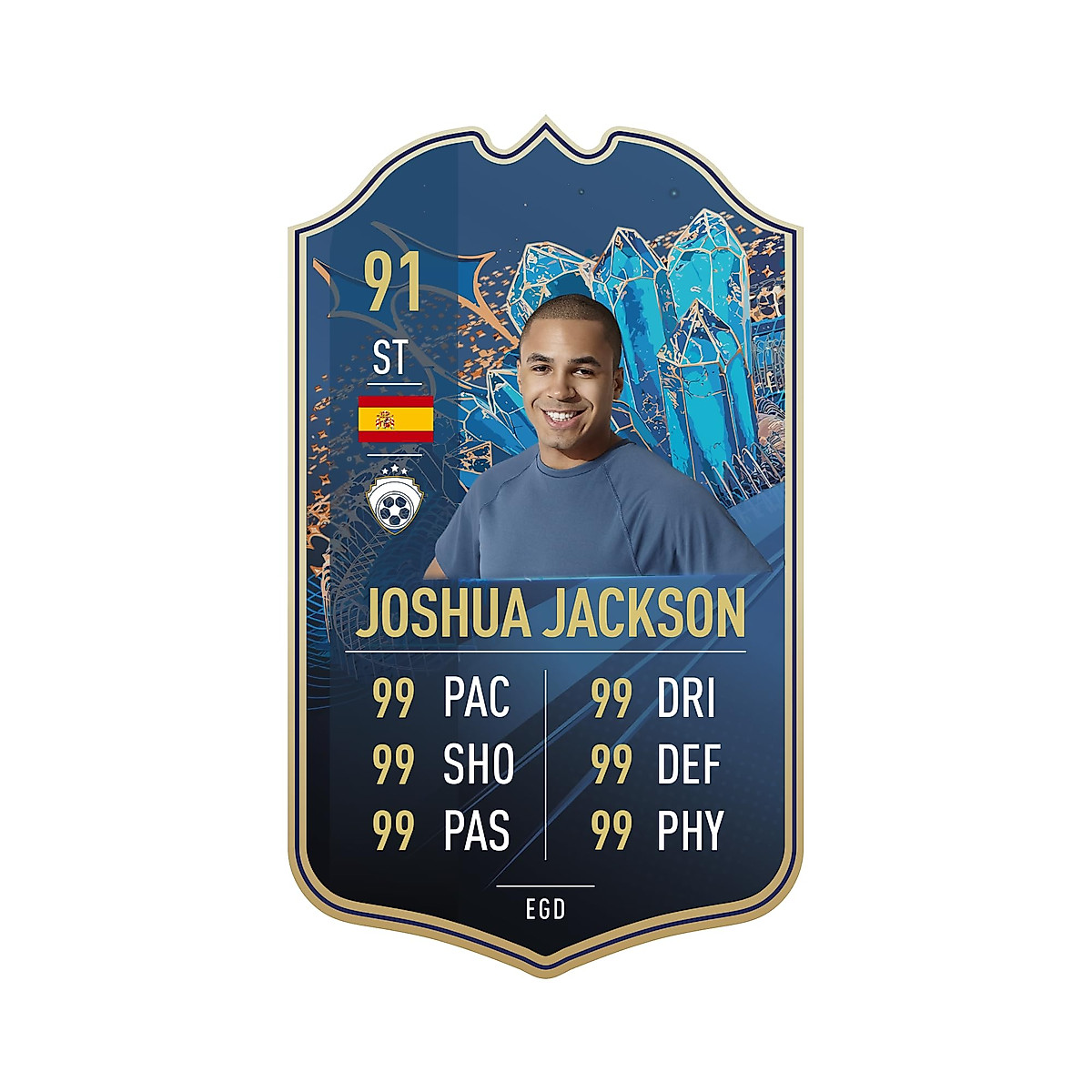 crypto Personalized Soccer Plaque 2023 Improved Model | Ultimate Team Card Famous Video Game | Soccer Decorations for Bedroom | Soccer Gifts for Boys & Girls | Multiple Size & Shapes Options