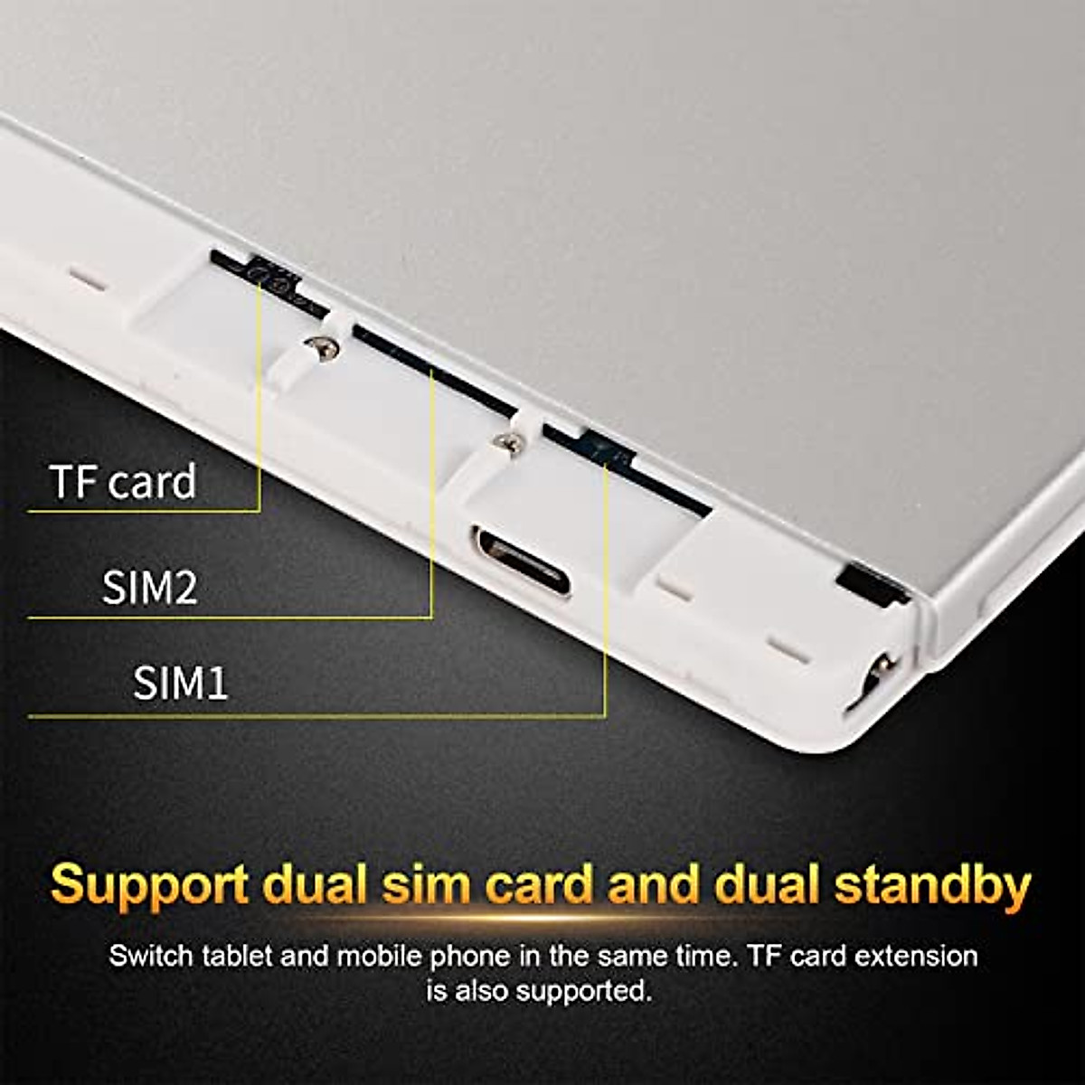 pstuiky 8-Inch IPS Display Screen Hd Tablet WiFi Bluetooth Android 5.1 System Voice Call Game Tablet, 4000mah Battery,1gb Ram+16gb ROM,4000mah,Support Double Card 2023 (White)