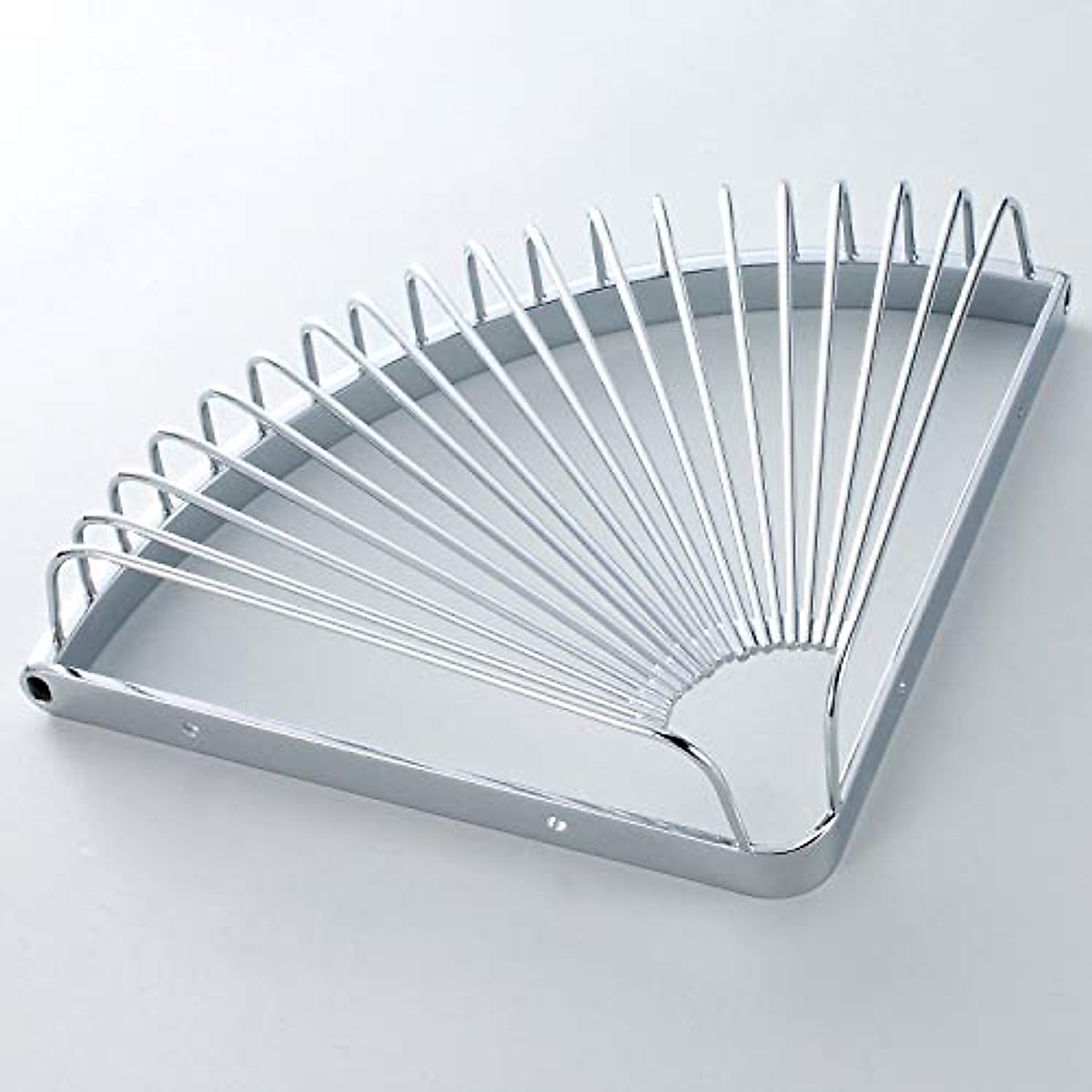 Shower Caddies Corner Shelf for Bathroom Brass Basket Organizers and Storage Shampoo Soap Holder Polished Chrome