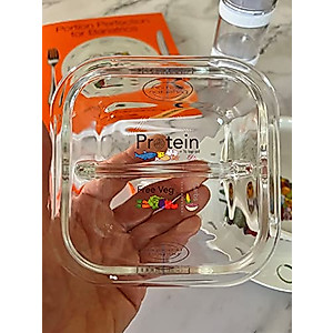Portion Perfection Bariatric Food Containers / Meal Prep Containers/Lunchbox/Heat-proof Glass Portion Control Container 3pk, For Aiding Balanced Diet after Gastric Sleeve, Bypass| Bariatric Surgery Must Haves