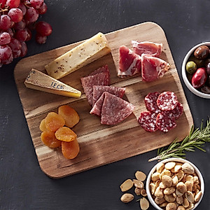 Farberware Small Acacia Wood Cutting Board, 8x10-Inch